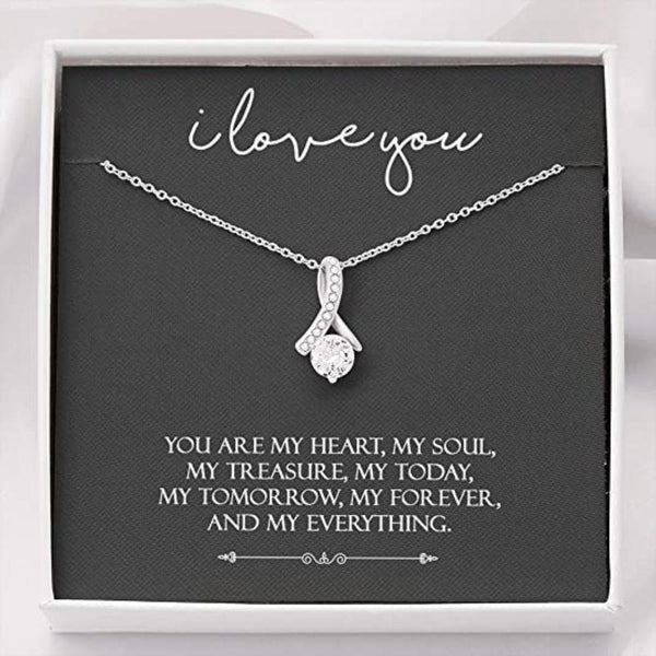 Most Unique Gift For Female Partner - Pure Silver Necklace Gift Set ...